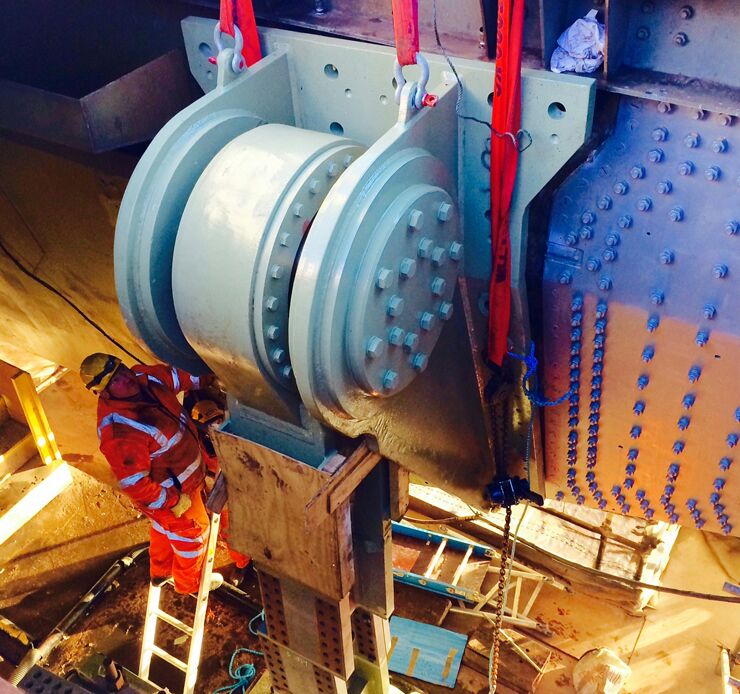 Humber Bridge A-frame rocker bearing replacement, UK | NEC Projects ...